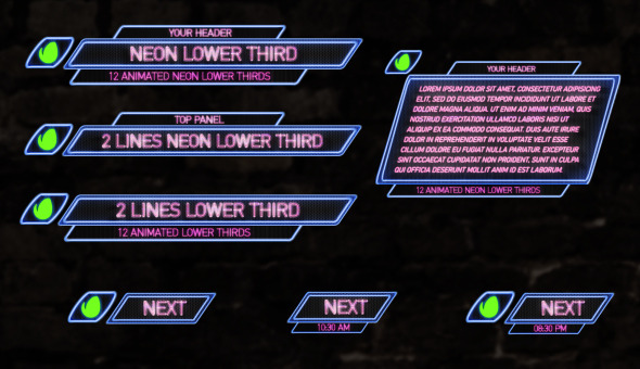 Neon Lower Third, After Effects Project Files | VideoHive